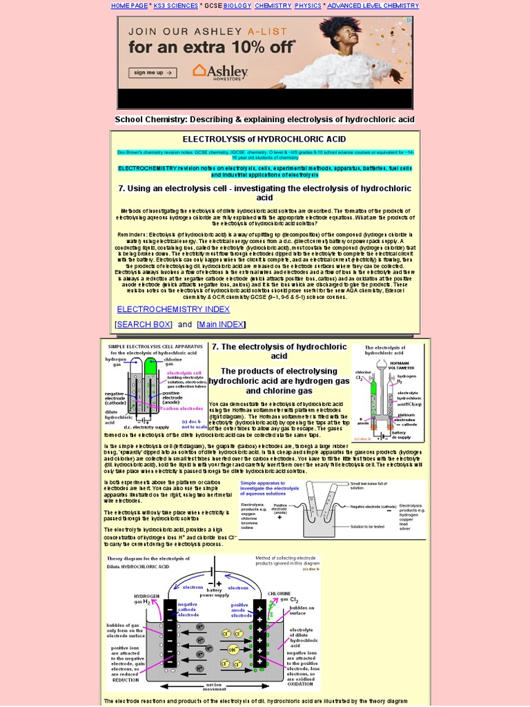 Electrochemistry Index Search Box Main Index | PDF | Chlorine | Redox