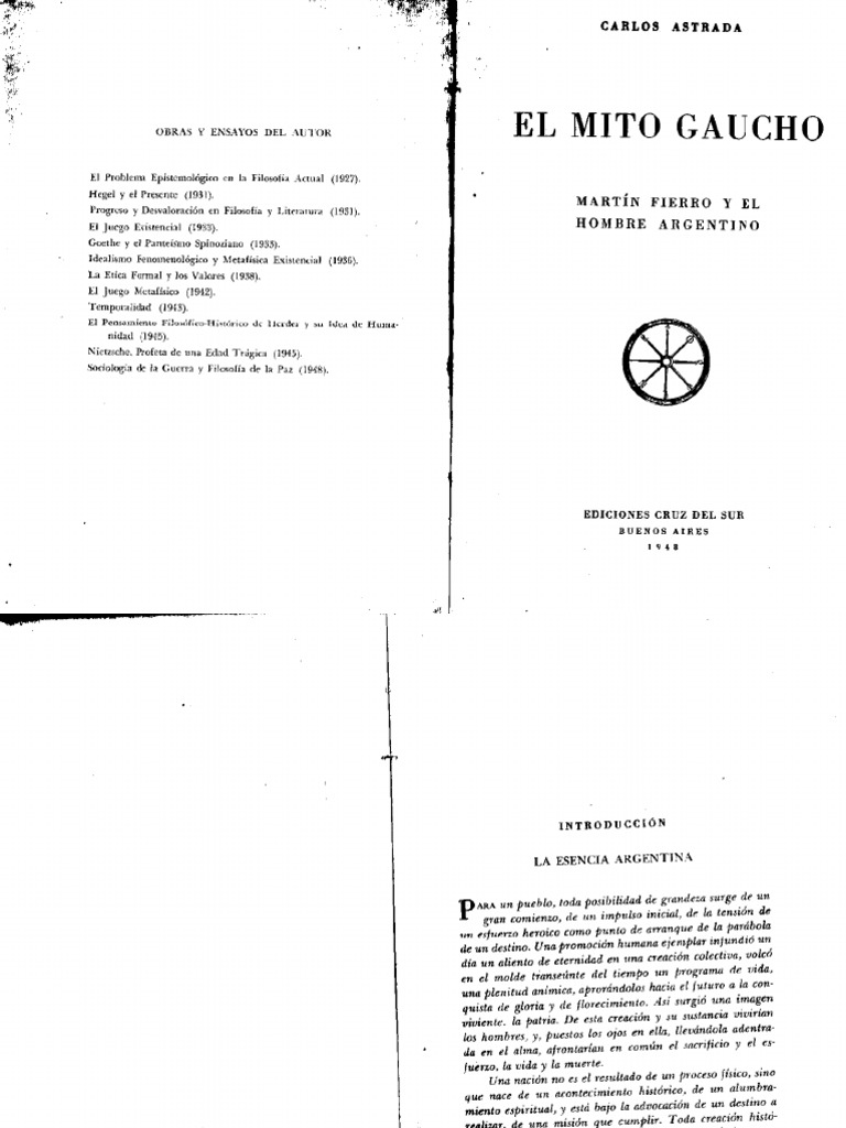 Mito Gaucho M.Fierro-Carlos Astrada | PDF