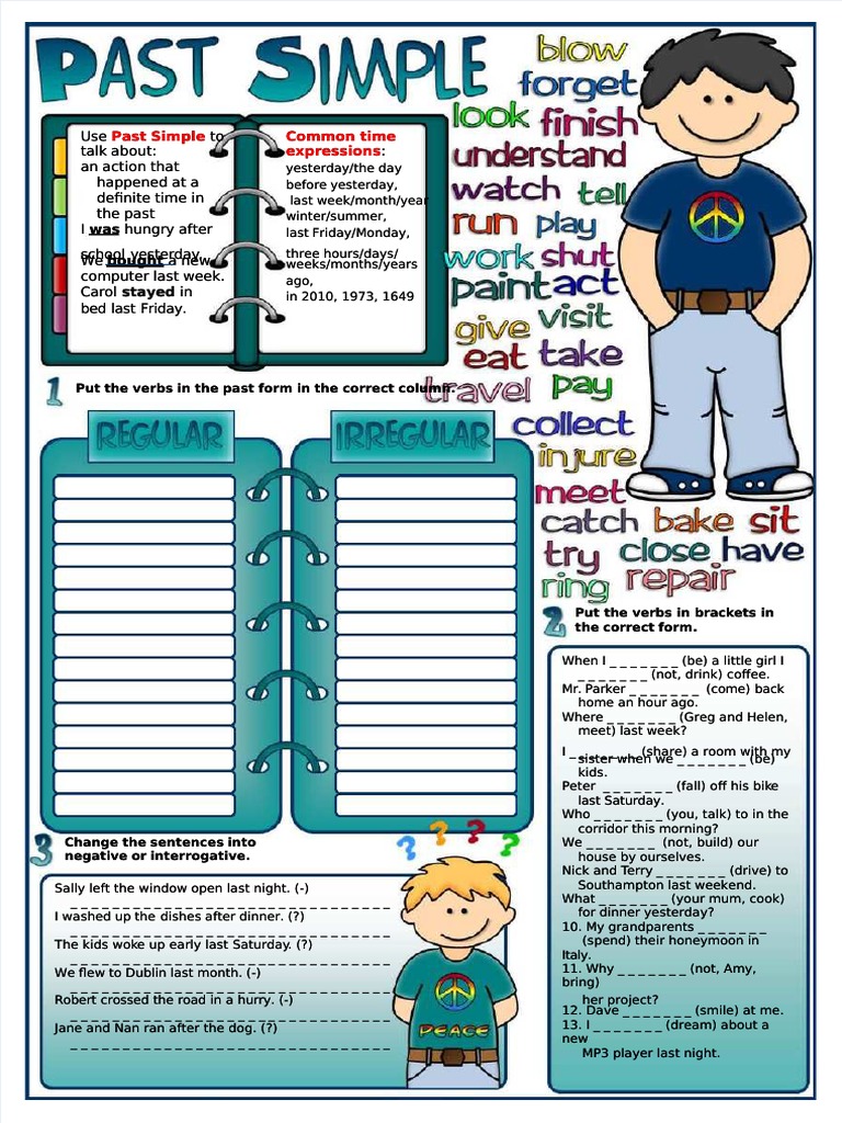 PDF Past Simple Tense Fun Activities Games Grammar Drills Grammar ...