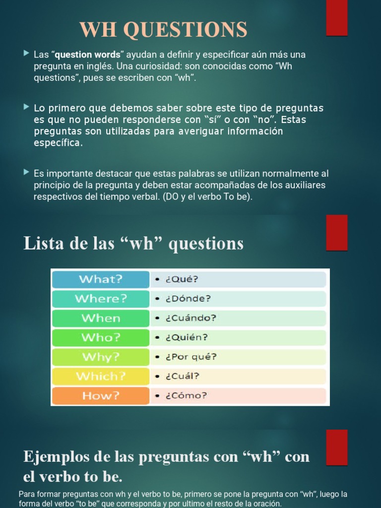 WH Questions | PDF | Lingüística
