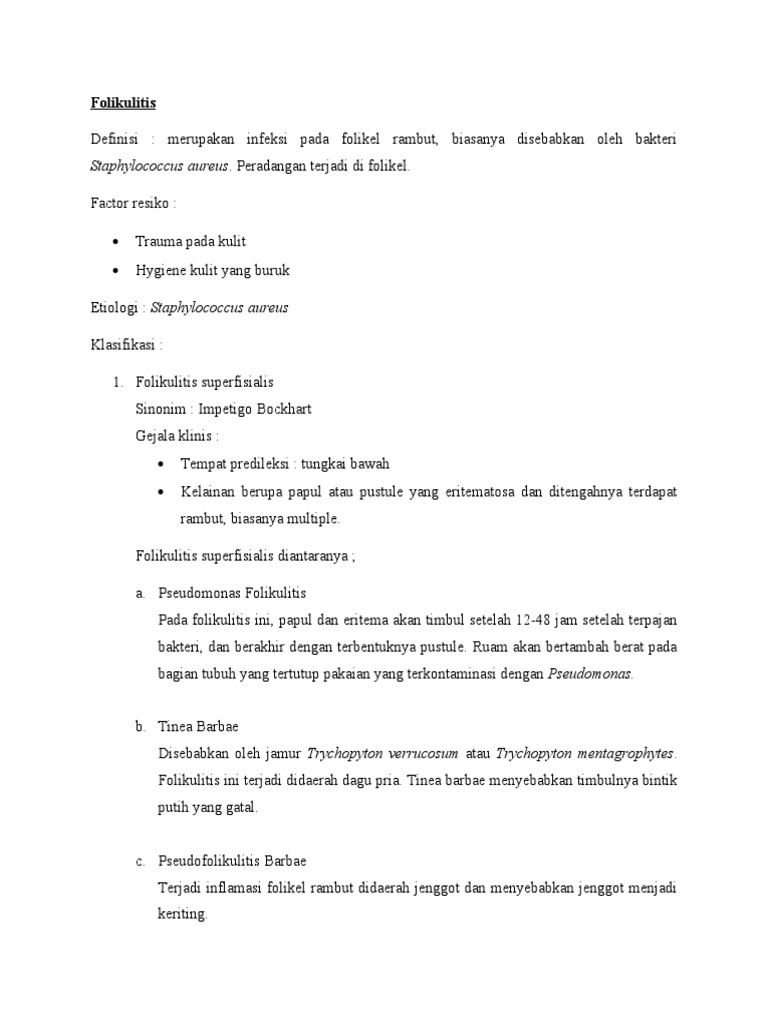 Folikulitis | PDF