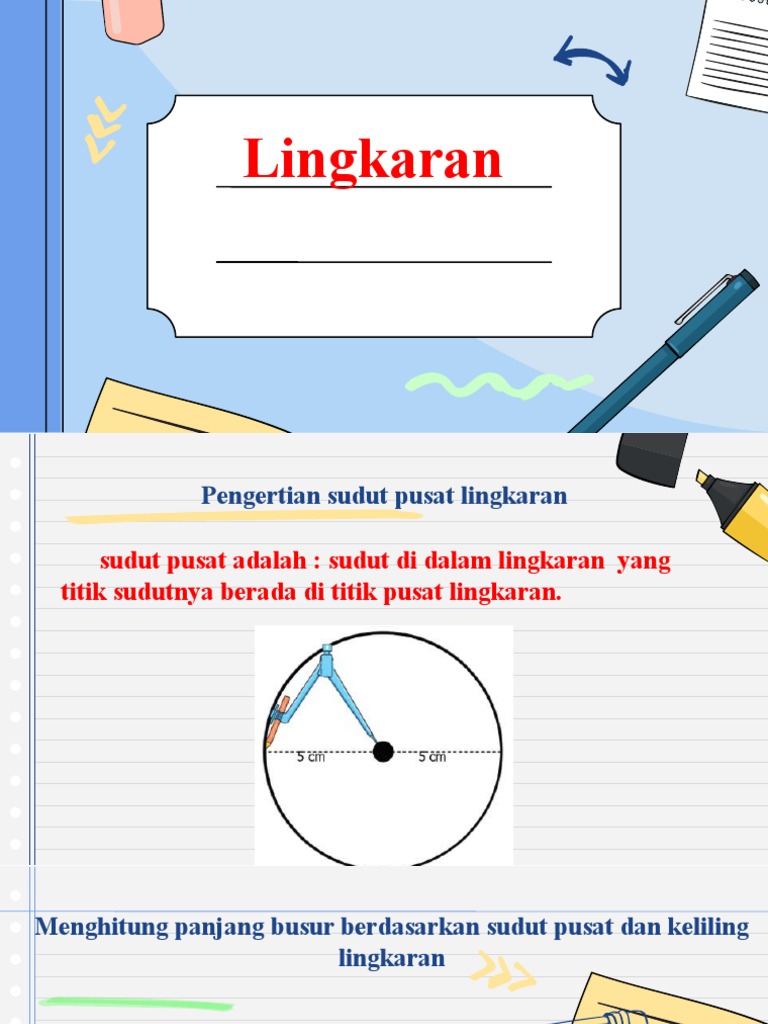 Panjang Busur Dan Luas Juring | PDF