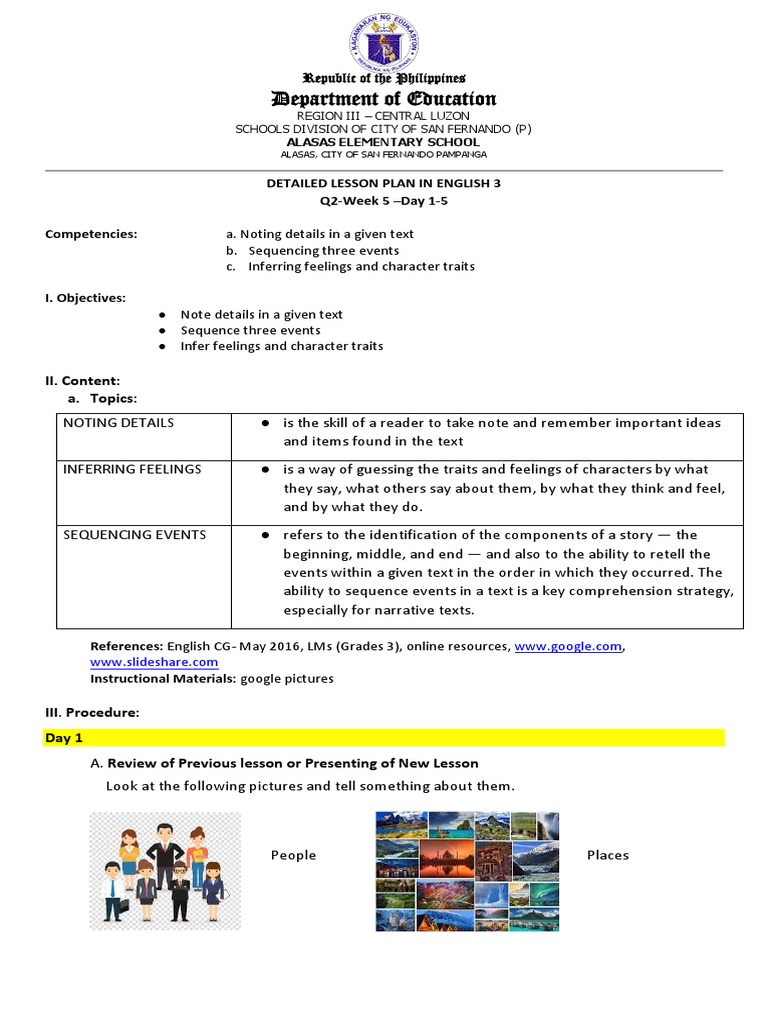 DLP in English 3 (W5) | PDF | Reading Comprehension
