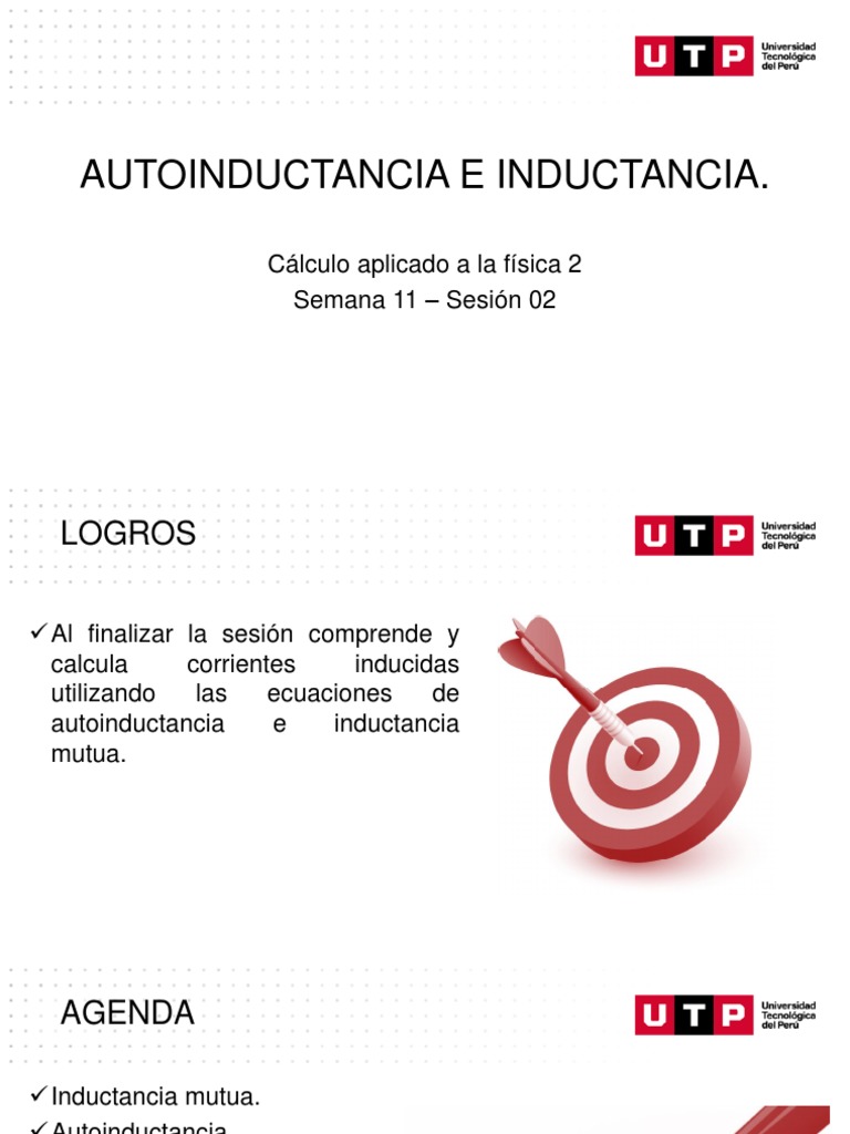 UTP - Curso Calculo Aplicado A La Fisica 2 - Autoinductancia y Mutua ...