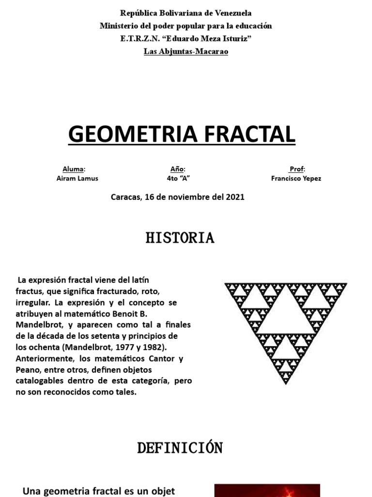 Geometria Fractal | PDF | Matemáticas | Conceptos matemáticos