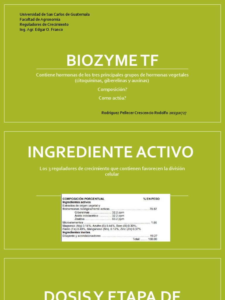 Biozyme TF | PDF | Salud y bienestar