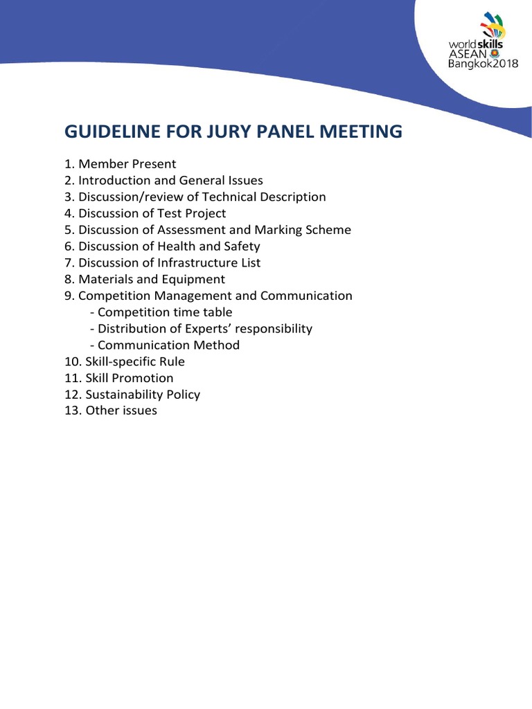 Guideline For Jury Panel Meeting | PDF | Computers
