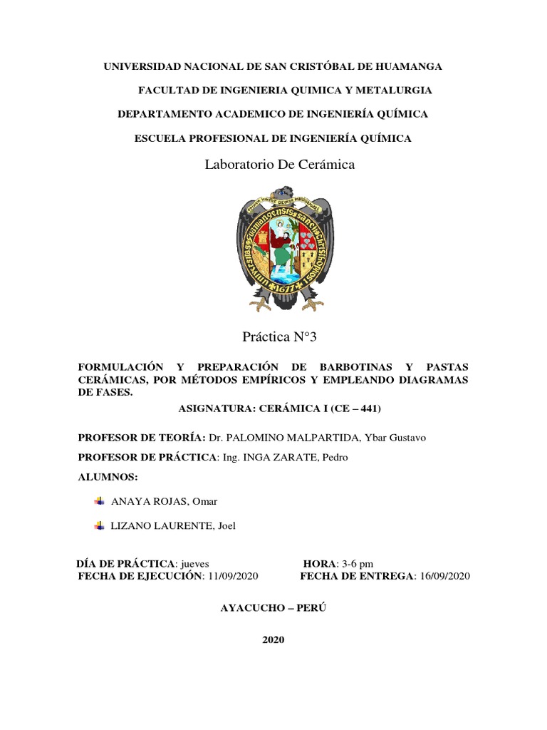 ANAYA-Omar P03 CE I | PDF | Porcelana | Arcilla