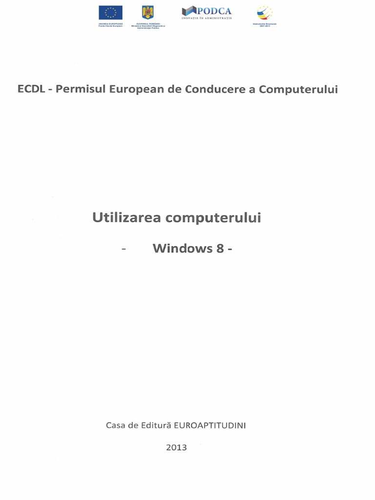 ECDL Windows 8 | PDF
