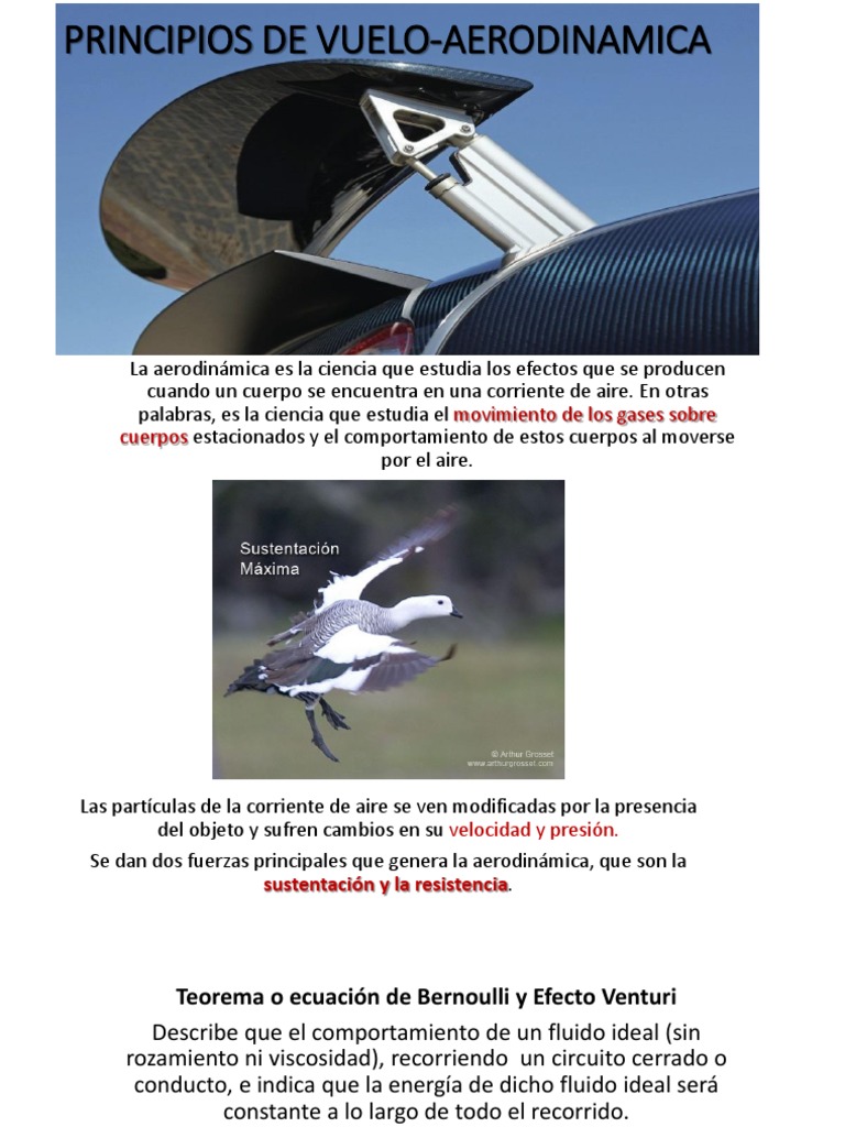 4 Principios de Vuelo-Aerodinamica | PDF | Superficie sustentadora | Avión