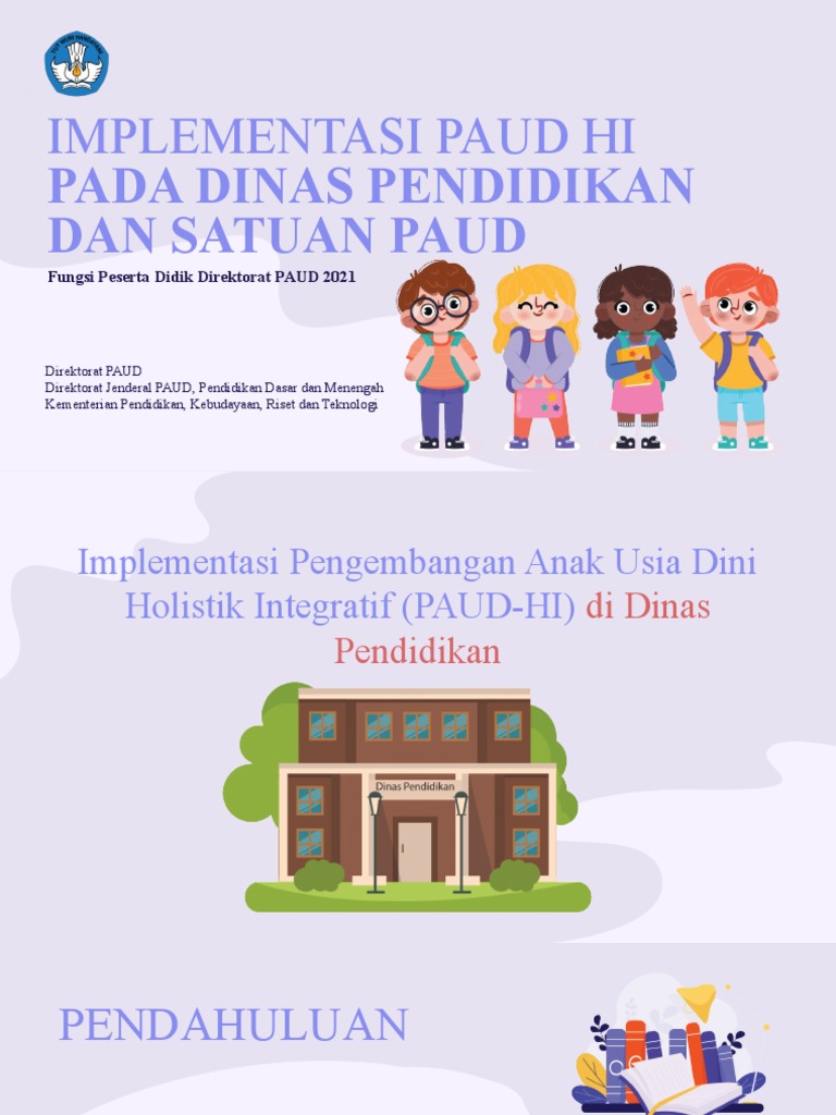PAPARAN MODUL 1 Implementasi PAUD HI Pada Dinas Pendidikan | PDF