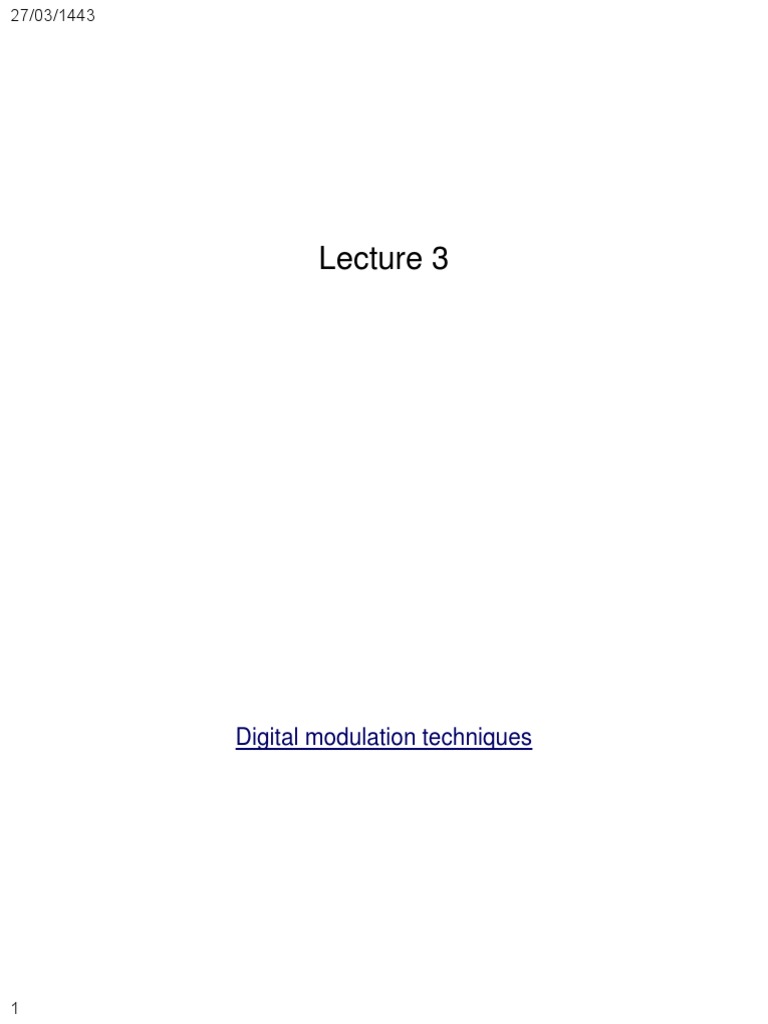 Lec 3 Communication 4 Pdf Modulation Duplex Telecommunications