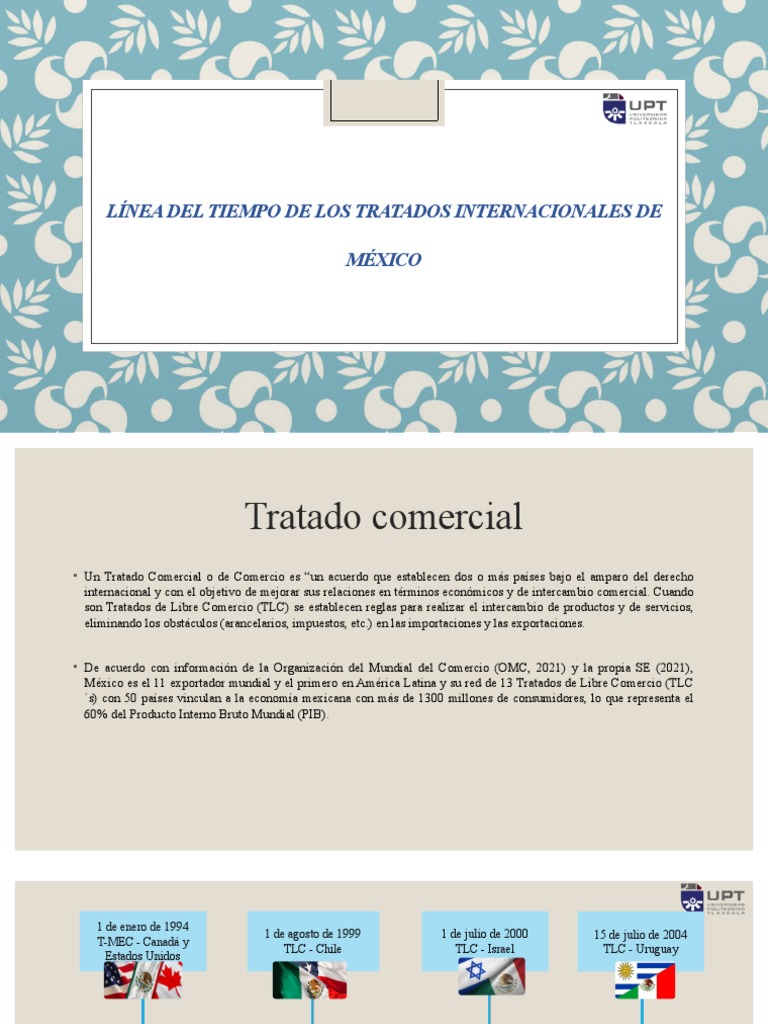 Linea Del Teimpo de Acuerdos Comerciales | PDF | Tratado de Libre Comercio Norteamericano | México