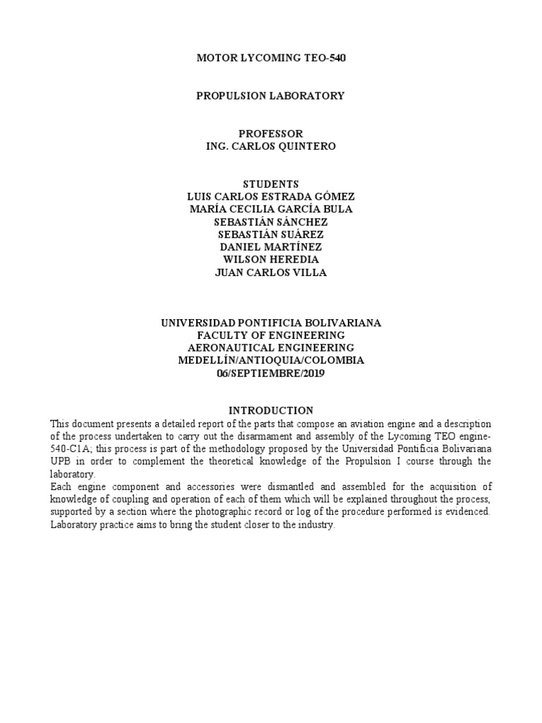 Lycoming | PDF | Piston | Engines