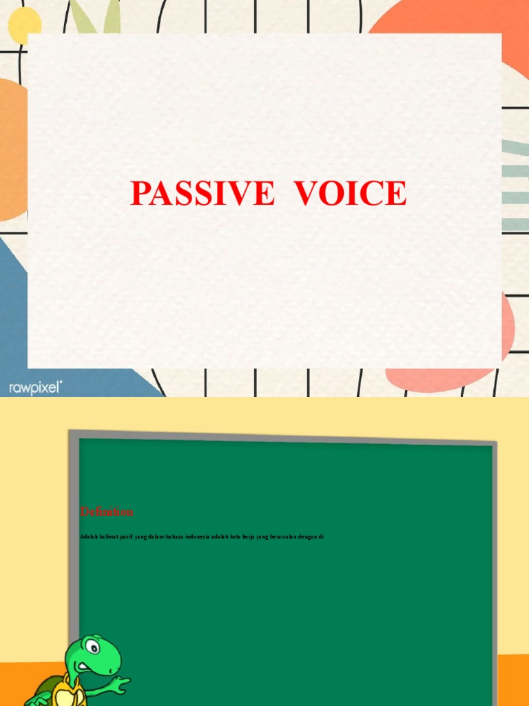 Passive Voice. PPT New | PDF | Subject (Grammar) | Verb