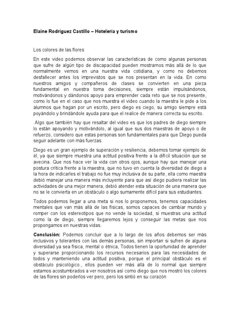 Los Colores de Las Flores | PDF | Actitud (psicología) | Ciencias del ...