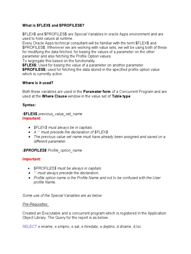 $flex$ and Profiles$ | PDF | Parameter (Computer Programming ...