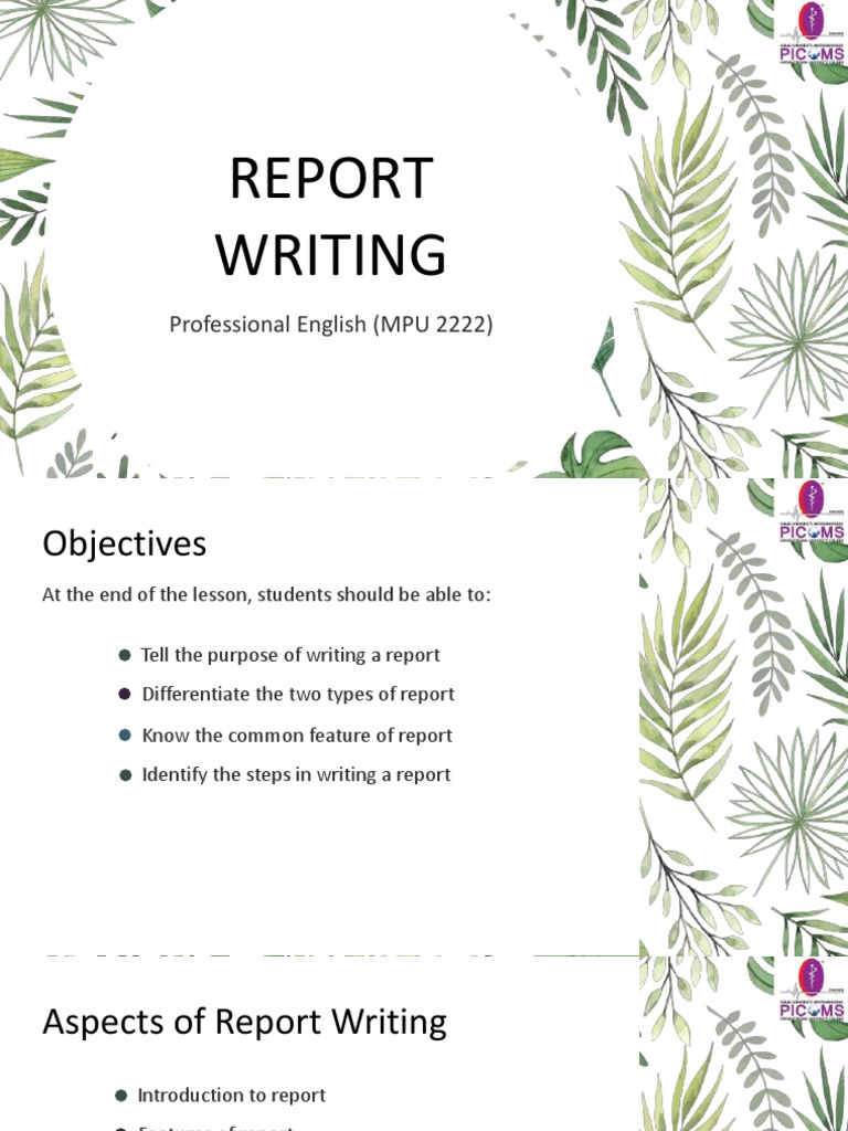 Stages of Effective Report Writing | PDF | Survey Methodology ...