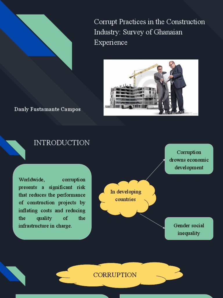 Corrupt Practices in The Construction Industry - Survey of Ghanaian ...