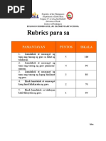 Rubriks Sa Pangkatang Gawain | PDF