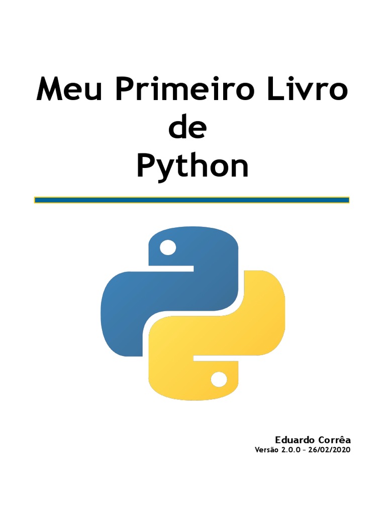 ECorrea Meu Primeiro Livro de Python v2 0 0 | PDF | Python (linguagem ...