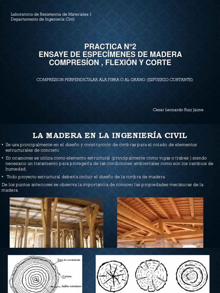 Compresion Perpendicula Madera #2 | PDF | Doblar | Madera