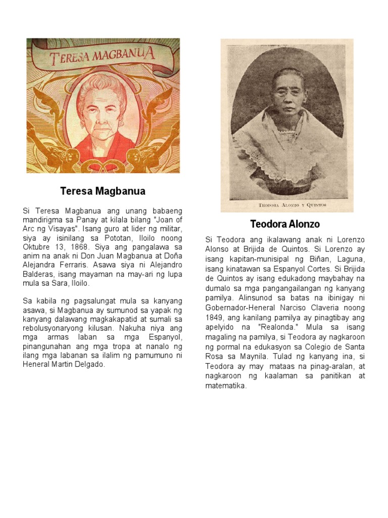 Mga Bayani Ng Pilipinas At Ang Kanilang Nagawa