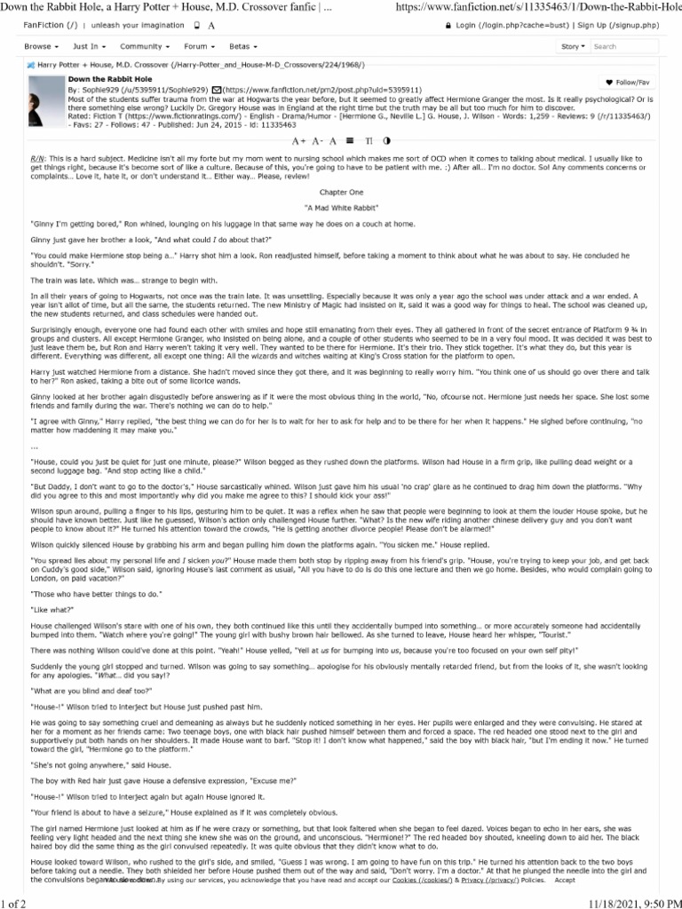 Down The Rabbit Hole | PDF | Contemporary Fantasy Novels | Harry Potter