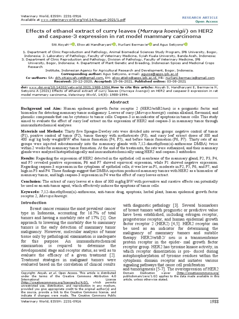 Contoh Draft Jurnal 1 | PDF | Apoptosis | Biology