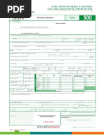 Formulario 500 Editable Base | PDF | aduana | Arancel