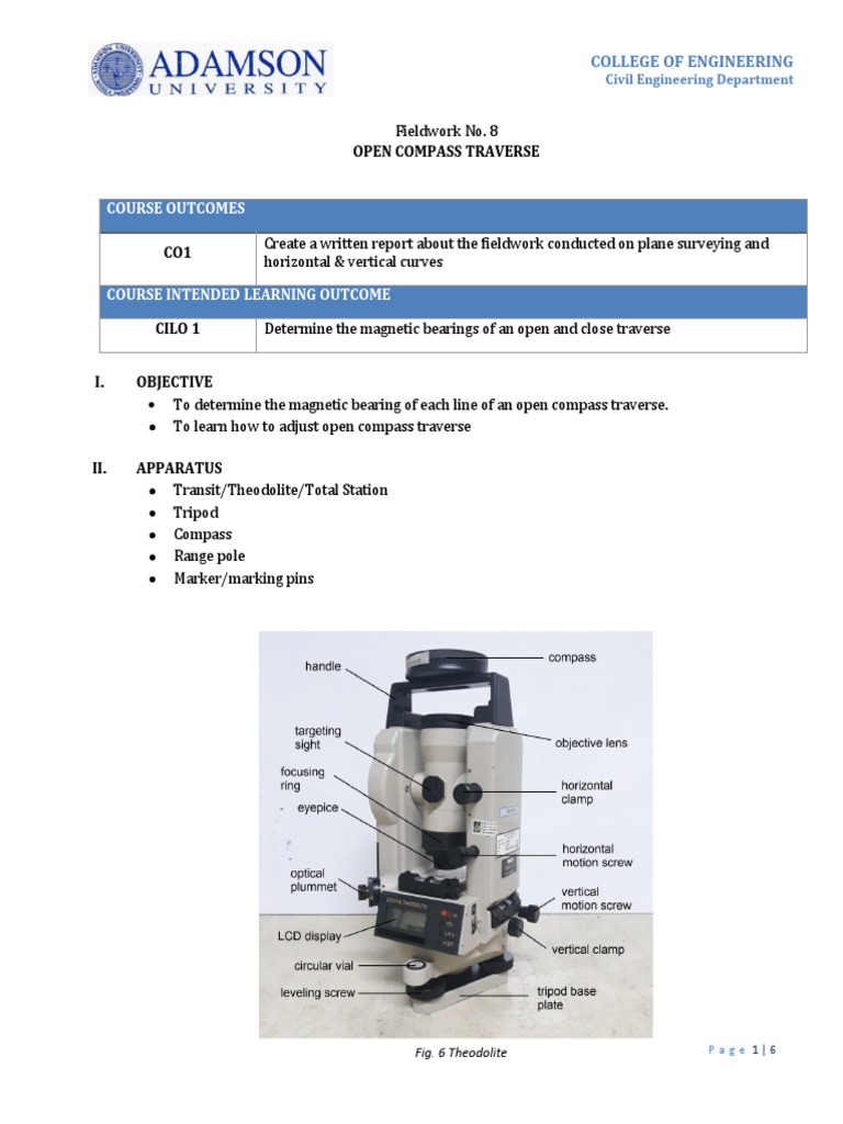 FW8 - Open Compass Traverse | PDF | Compass