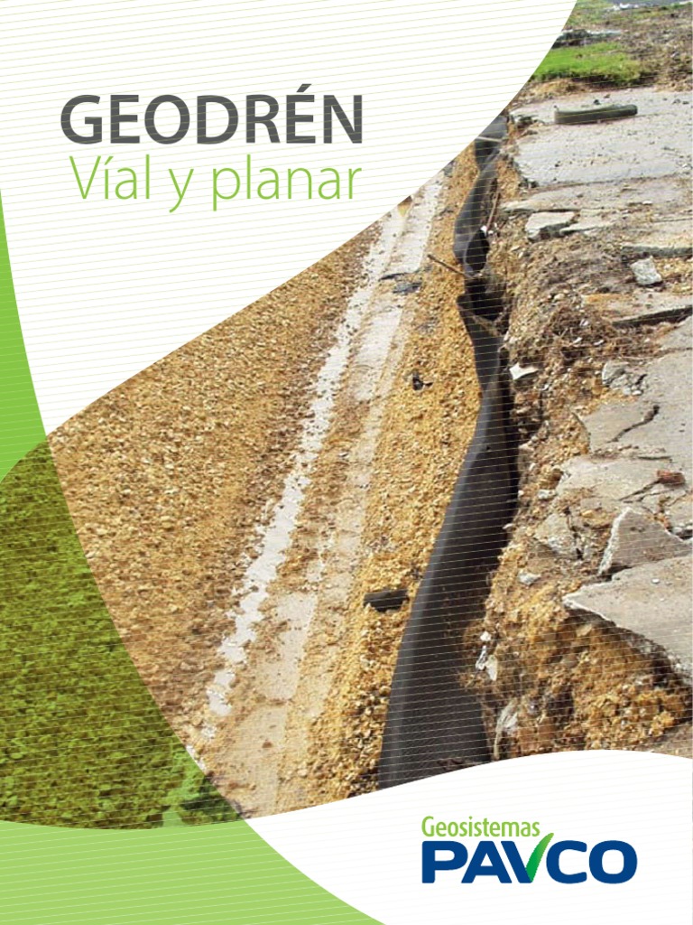 Sistema de Drenaje Geodrén Vial y Planar | PDF | Filtración | Ingeniería