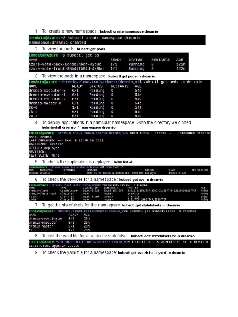 Kubernetes Commands | PDF