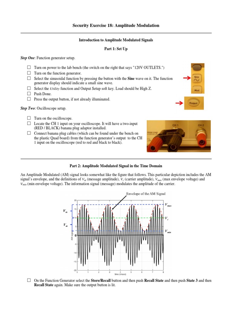Amplitude Modulation Signals Explained | PDF | Frequency Modulation | Telecommunications