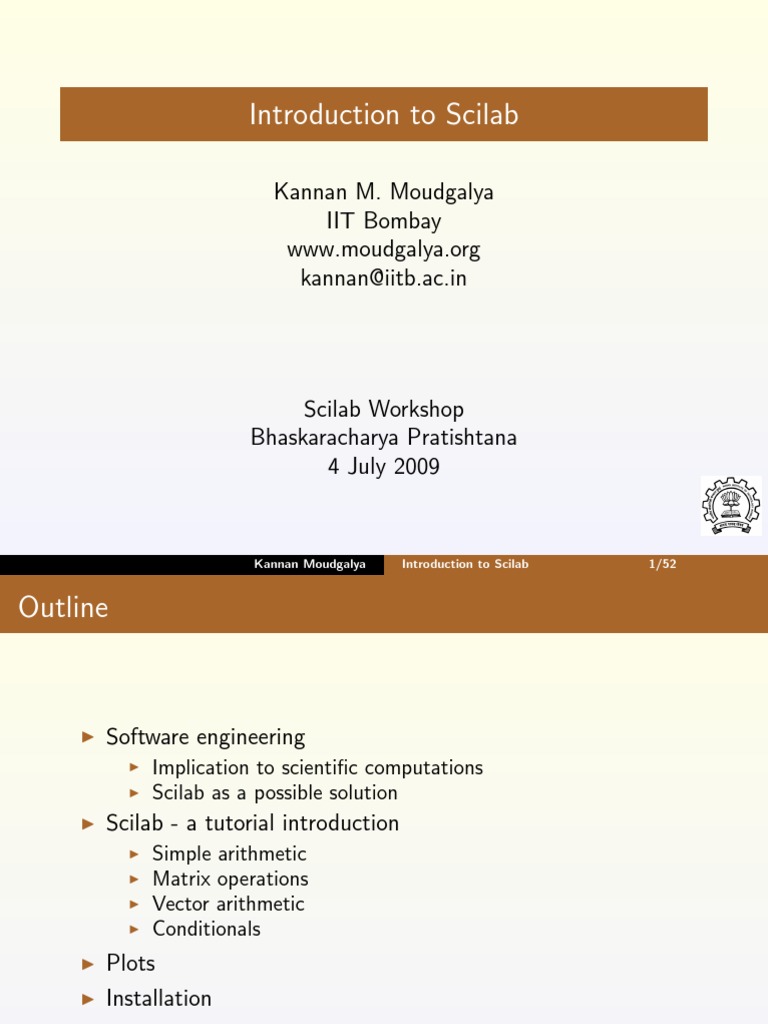 Scilab for Engineers & Scientists | PDF | Computer Programming | Matlab