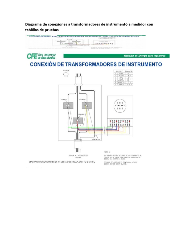 Tipos de Conexiones de Transformadores de Instrumento | PDF