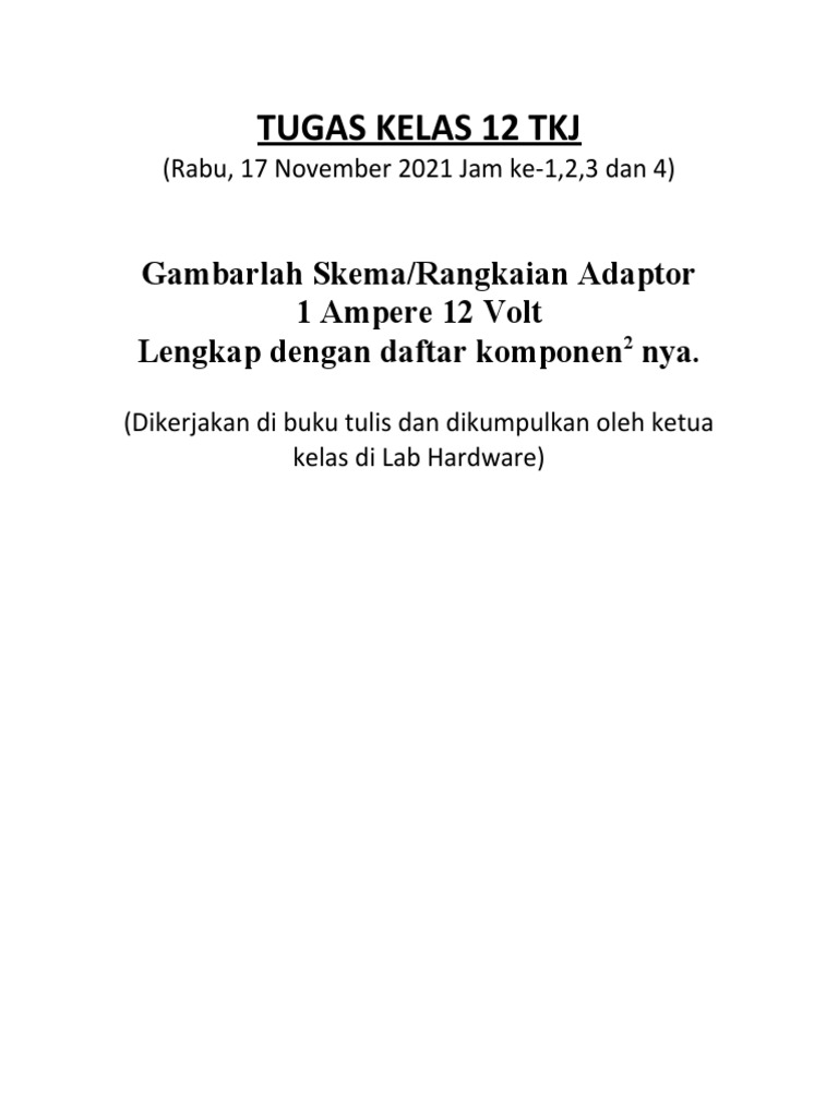 Tugas Kelas 12 Tkj Pdf