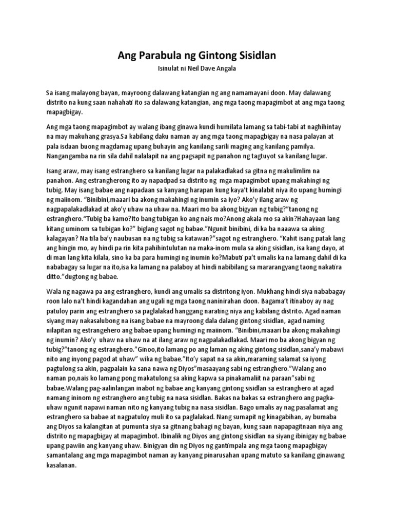 Parabula | PDF