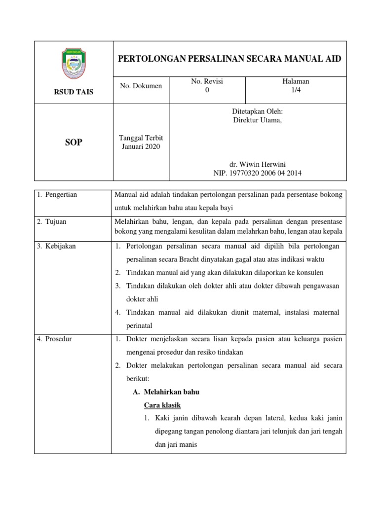 Sop Manual Aid | PDF