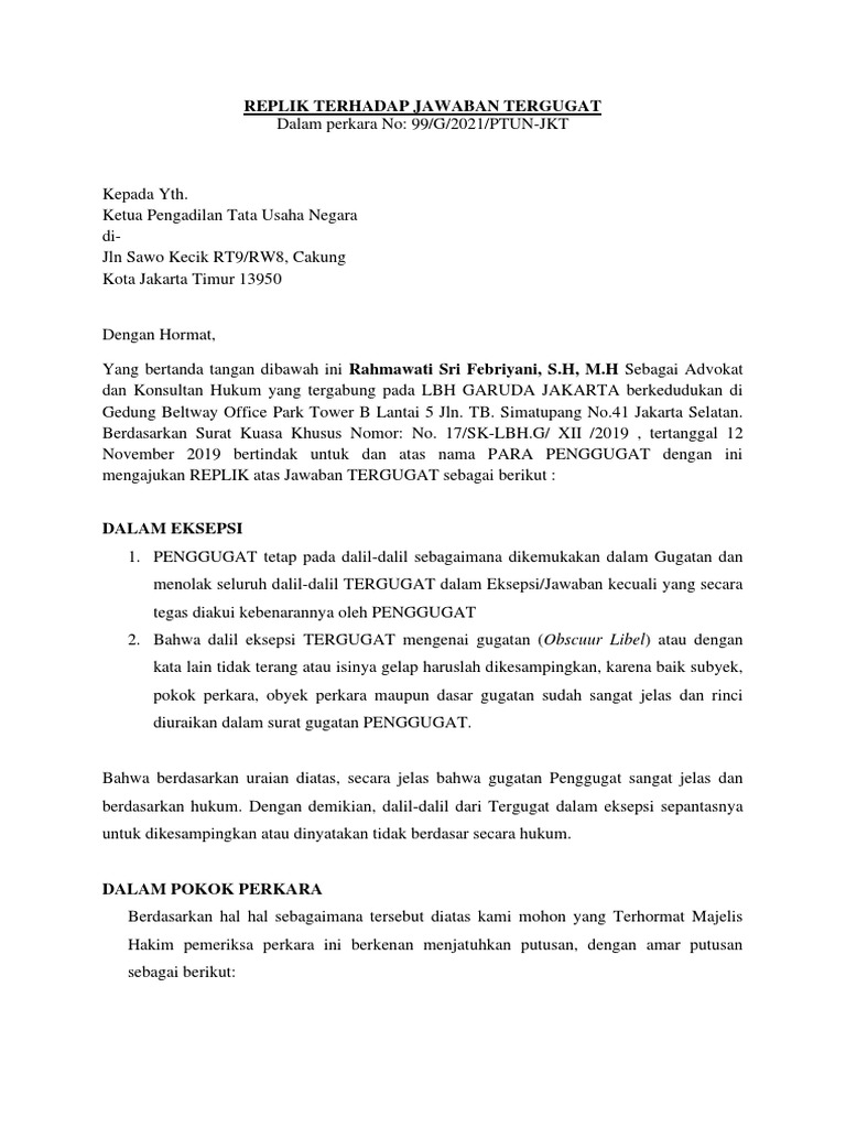 Replik Ptun Feby | PDF