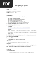 Detailed Lesson Plan in Cookery 9 | PDF | Menu | Sandwich