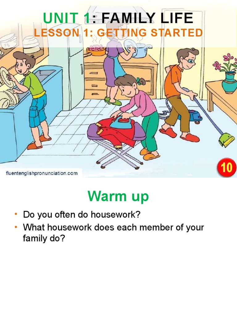 Unit 1 Family Life Lesson 1 Getting Started | PDF | Home | Domestic Life