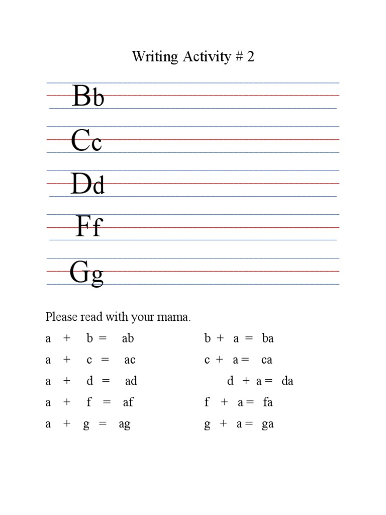 Writing Activity 2 BCDFG | PDF