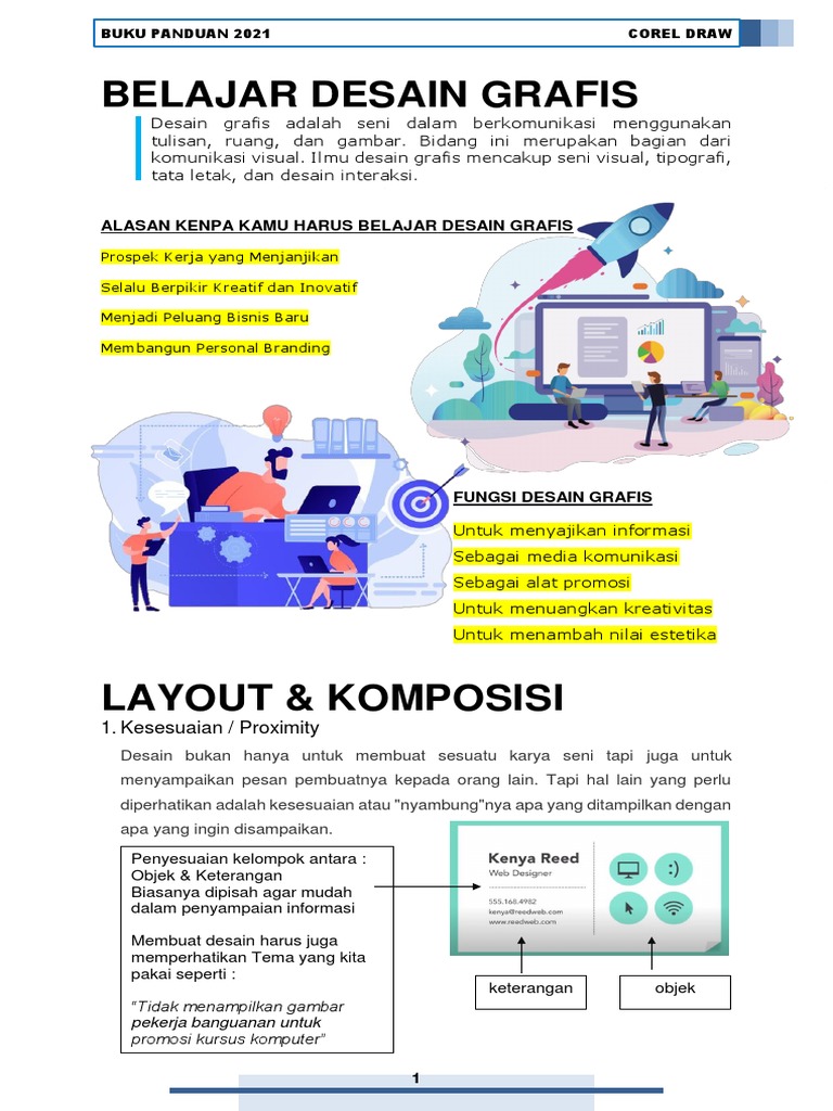Panduan Belajar Corel Draw 2021 | PDF | Seni