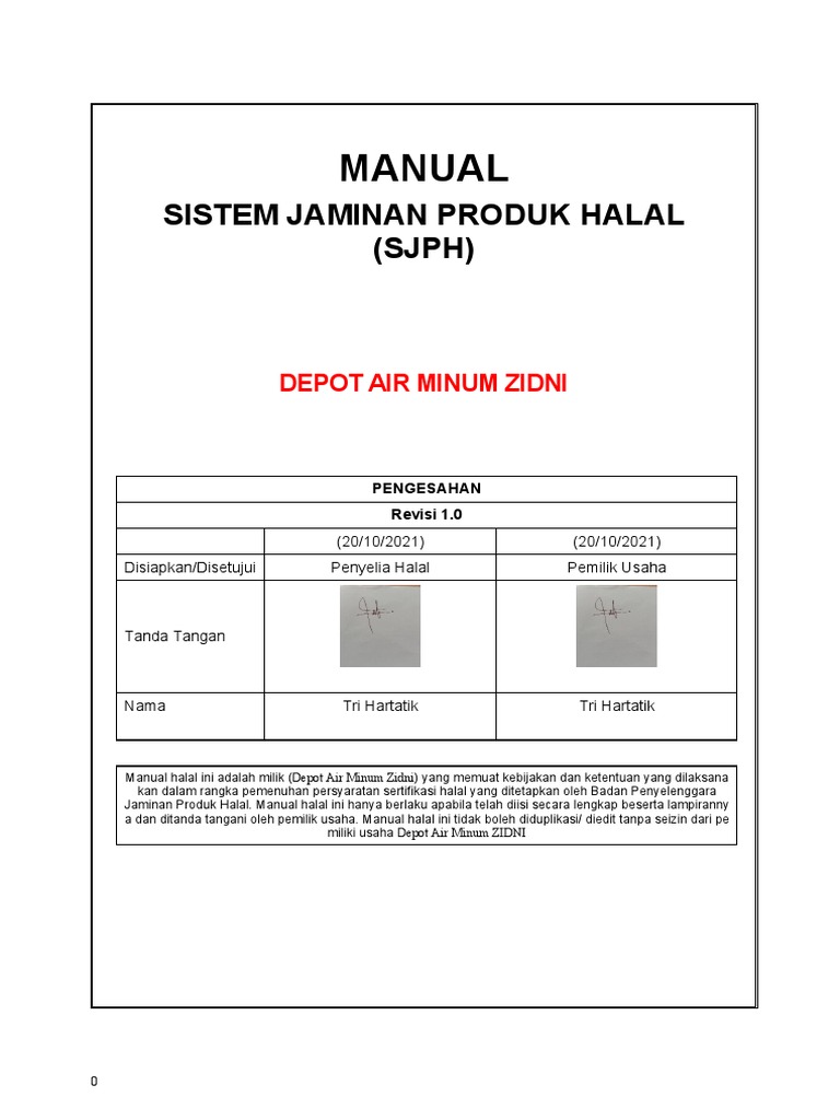 Manual SJPH Depot | PDF