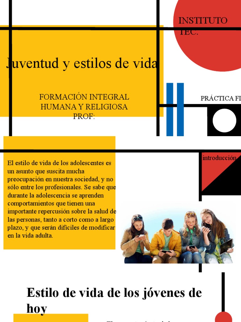 Estilo de Vida de Los Jovenes de Hoy | PDF | Adultos | Familia