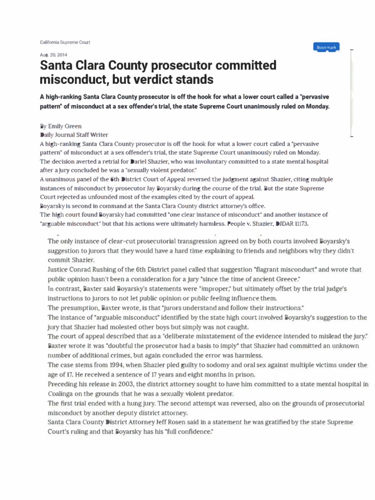 Prosecutorial Misconduct: Jeff Rosen District Attorney Subordinate Jay ...
