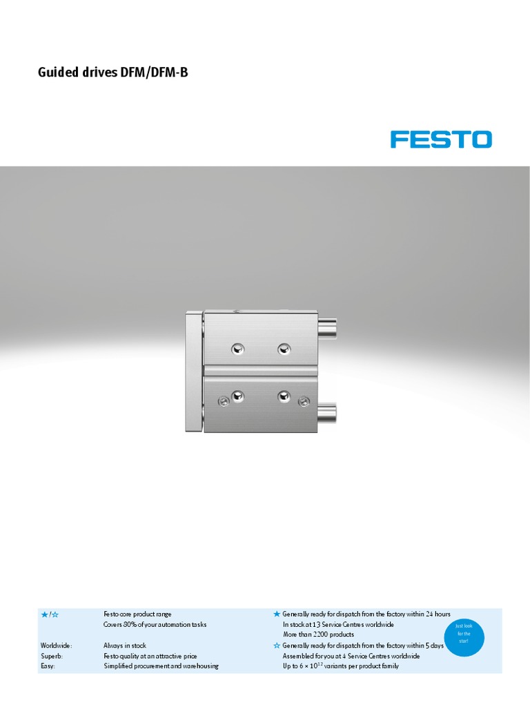 Guided drives DFM/DFM-B overview | PDF | Piston | Machines