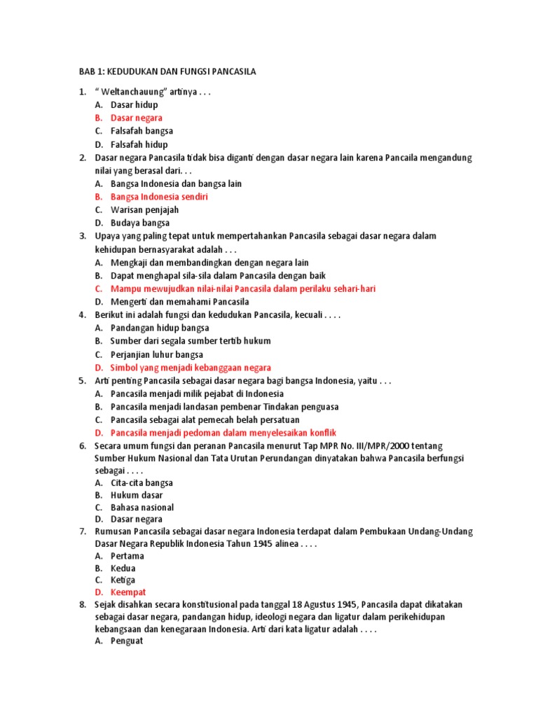 Bank Soal PPKN 8 2021-2022 | PDF | Kajian Bahasa Asing