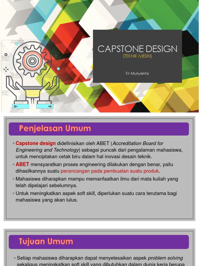 Panduan Capstone Design Teknik Mesin | PDF | Seni
